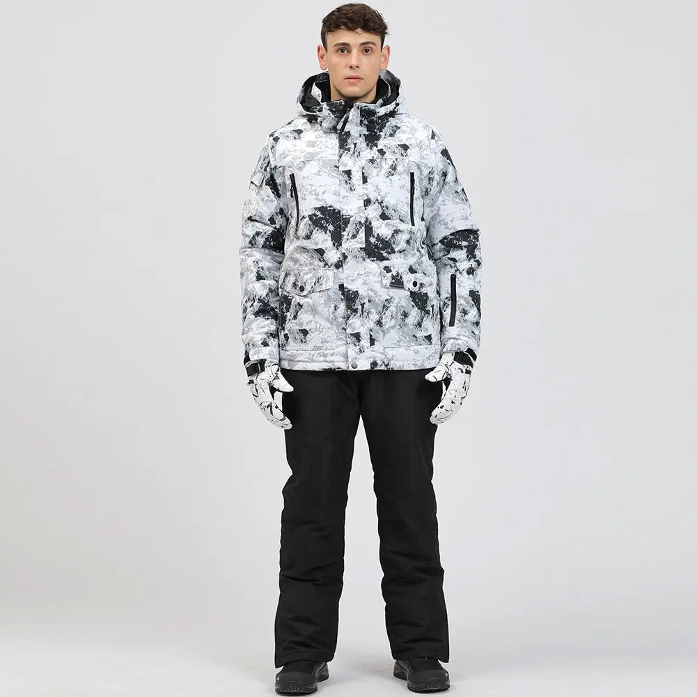 Hotian Men Insulated Skiing Shell Jacket Hooded – HOTIANSNOW