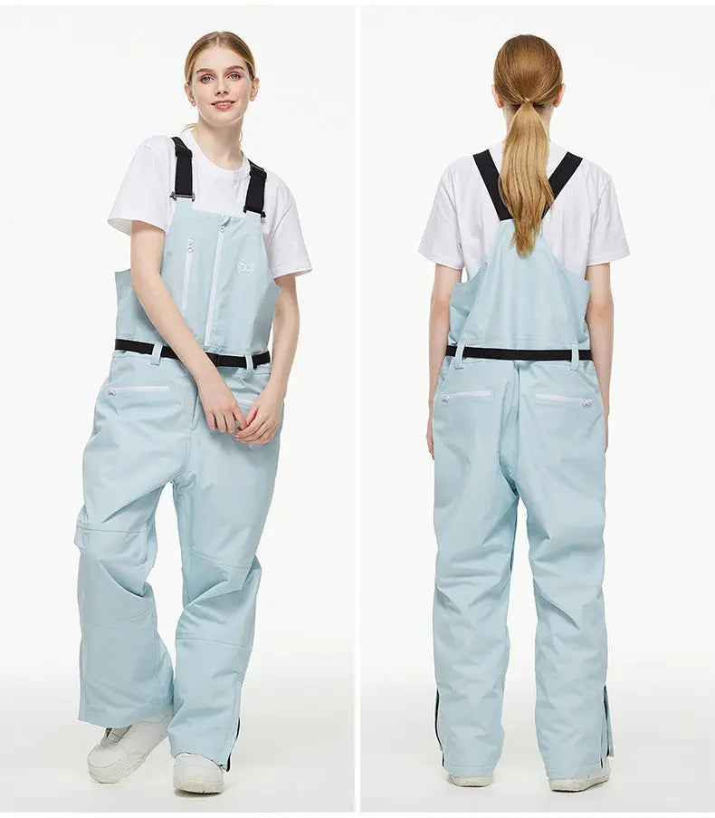 Unisex Outdoor Ski Overalls Sports One-piece Warm Snow Bibs – HOTIANSNOW